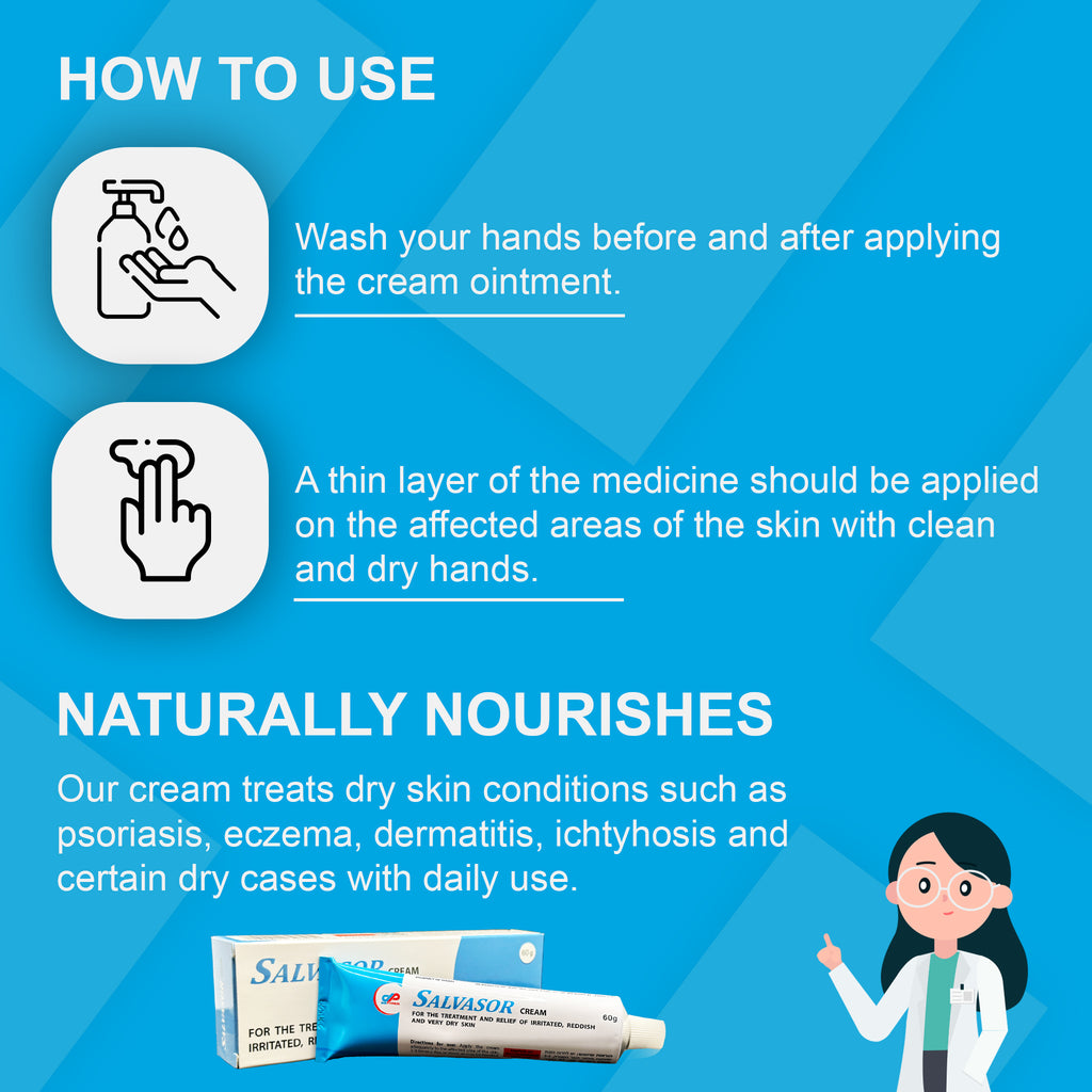 Salvasor Skin Treatment Cream - Eczema Psoriasis Cream for Dry, Itchy ...